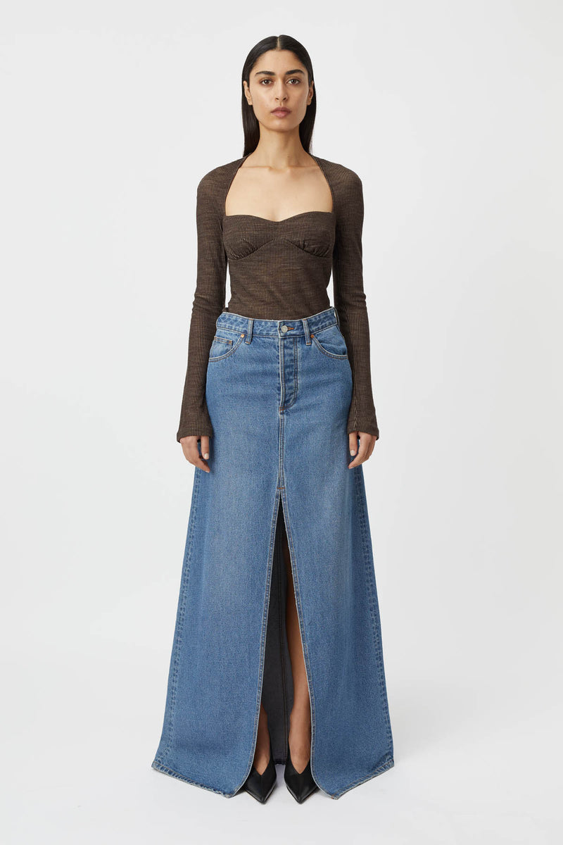 Valle Wool Top in Chocolate Brown - CAMILLA AND MARC® C&M