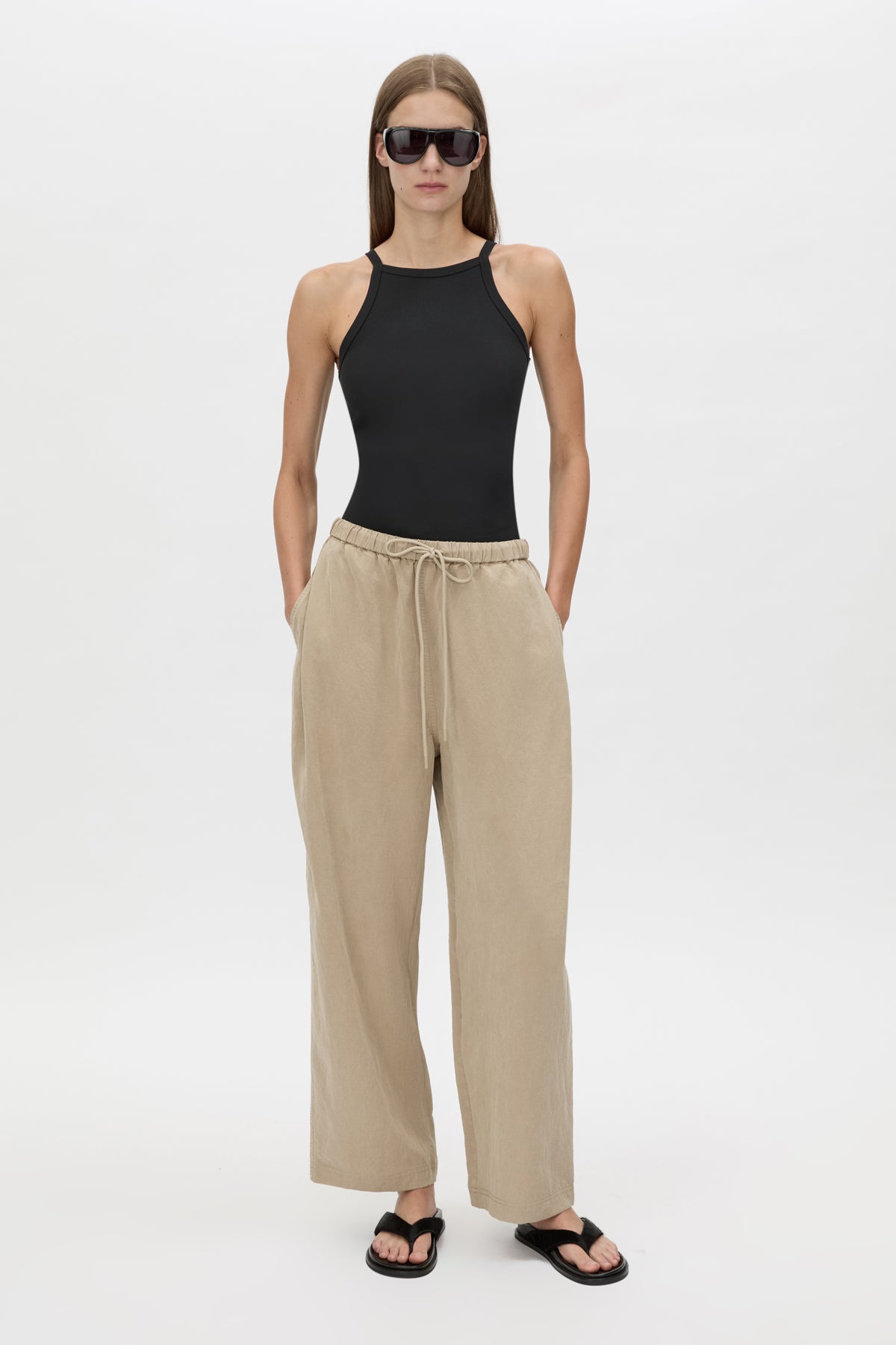 Adakite Mid-Rise Cargo Pant in Sepia Brown - CAMILLA AND MARC® C&M