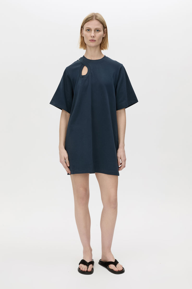 Pablo Tee Mini Dress in Navy Blue - CAMILLA AND MARC® C&M