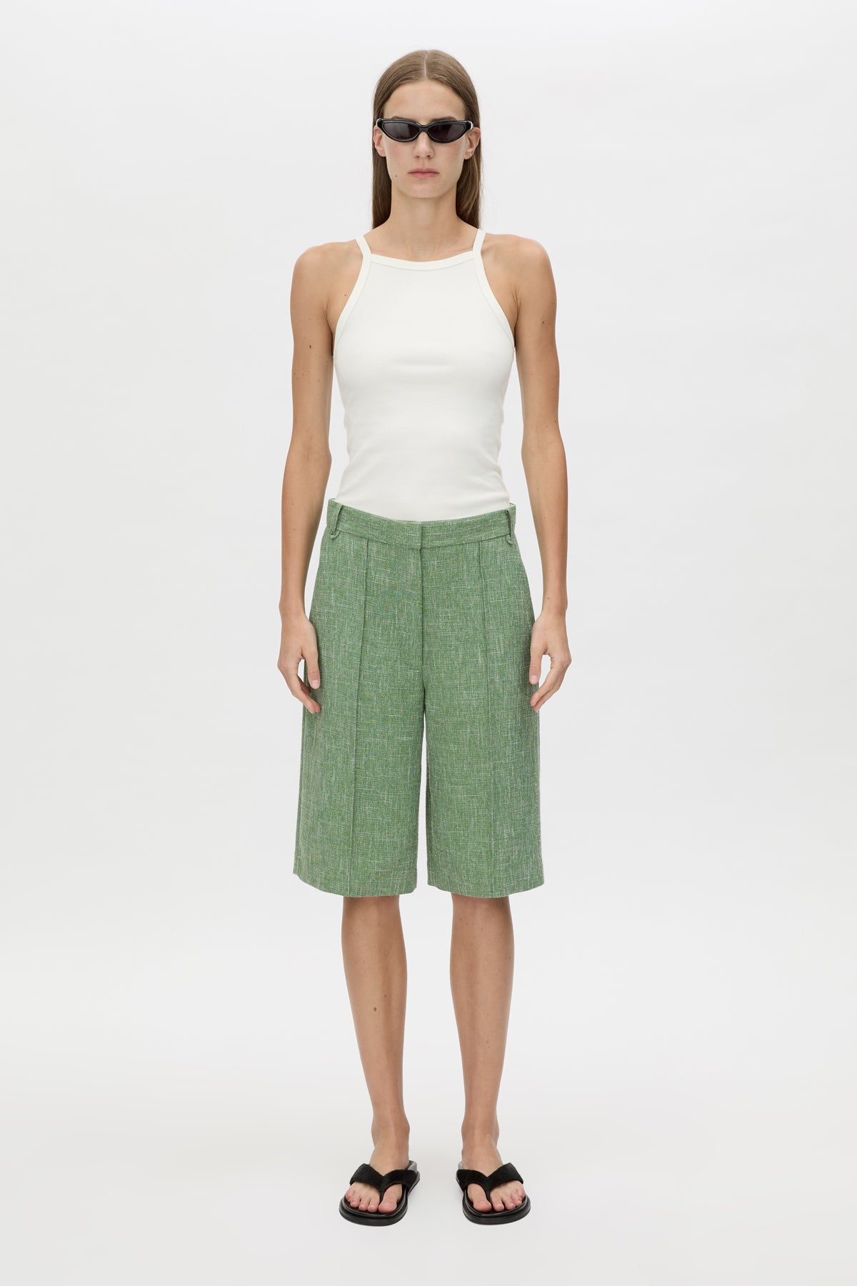 Terence Bermuda Short in Green Marble - CAMILLA AND MARC® C&M
